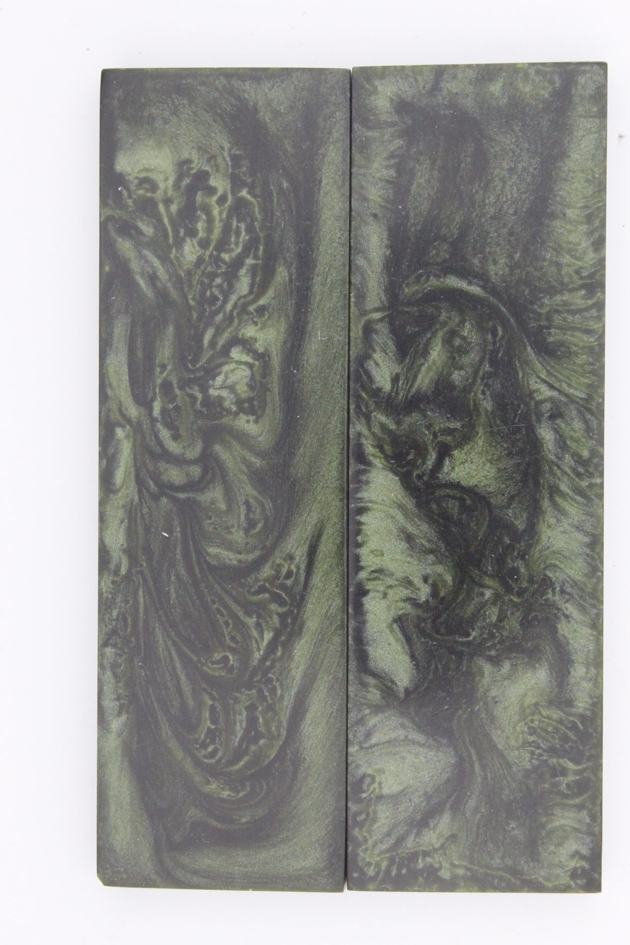 ACRYLIC GREEN PEARL KNIFE HANDLE SCALES - Premium Knife Supply