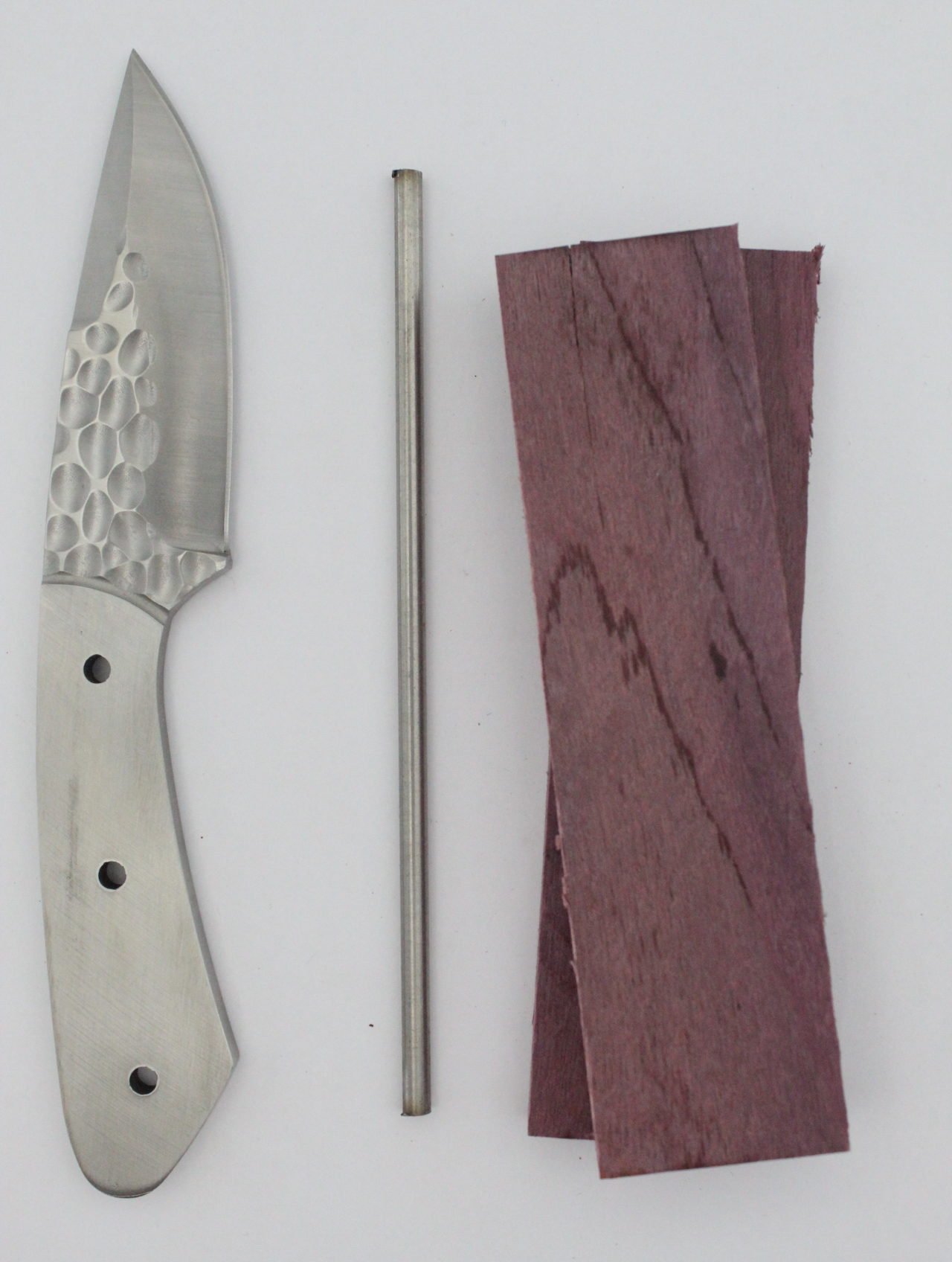 CNC Drop Point Knife Kit in Purpleheart - Shop Knife Kits